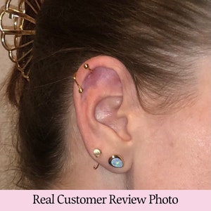 Helix Piercing Spiral Ear Piercing Conch Piercing Silver - Etsy