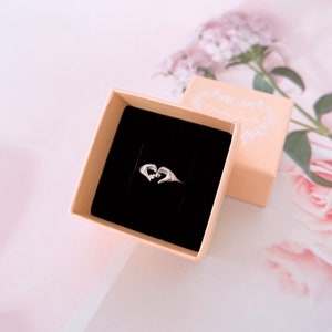 Heart Hand Gesture Ring, 925 Sterling Silver Hand I Love You Sign Ring ...