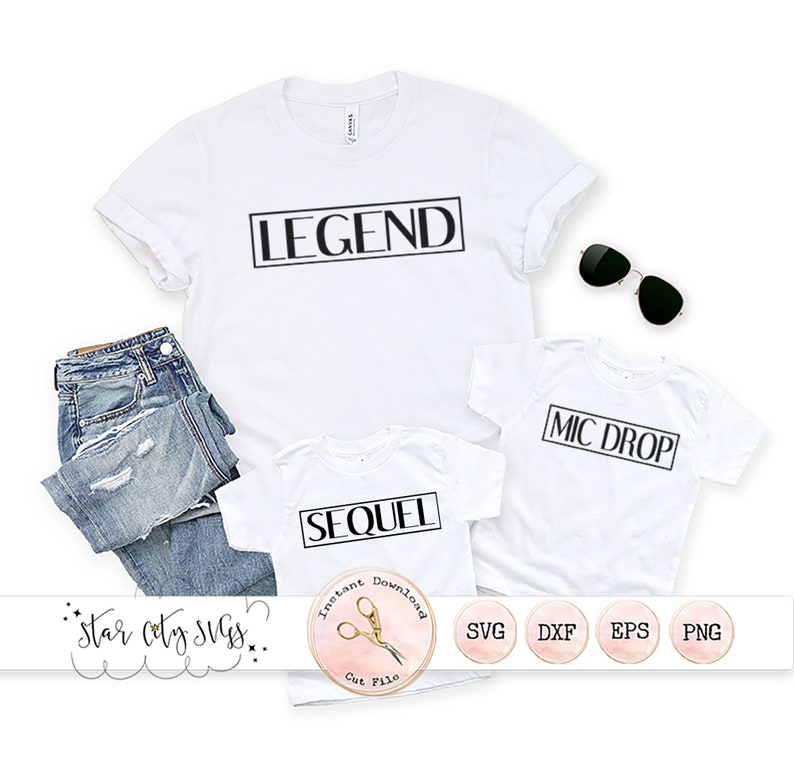 Legend SVG Sequel Svg Mic Drop Svg Fathers Day SVG Set Dad - Etsy