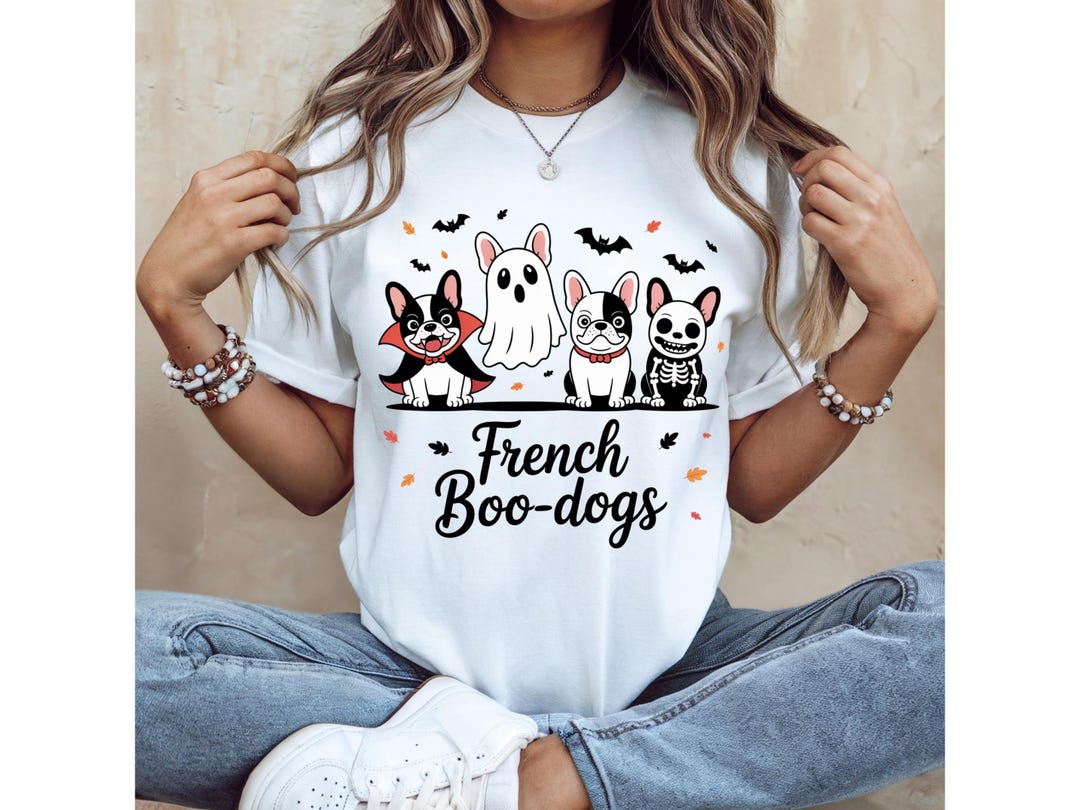 Fall French Bulldog Halloween PNG, Boo Dogs Funny Pun, Cute Dog ...