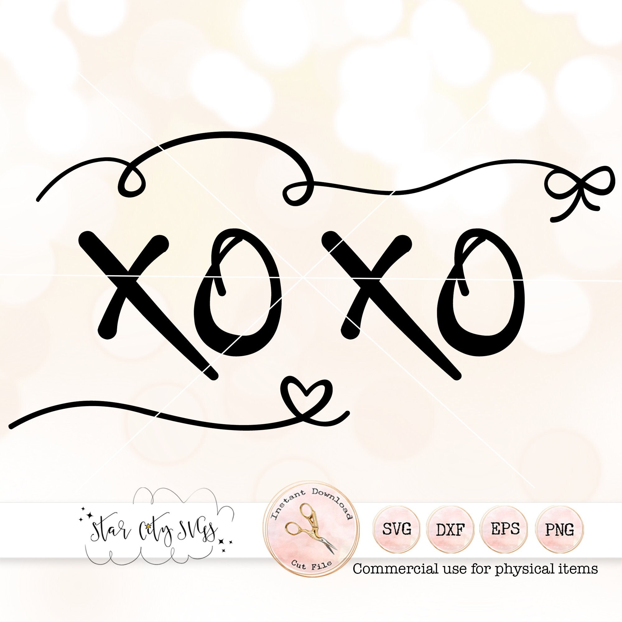 XOXO SVG, Valentines Day SVG, Heart Svg, Valentines Png, Dainty ...