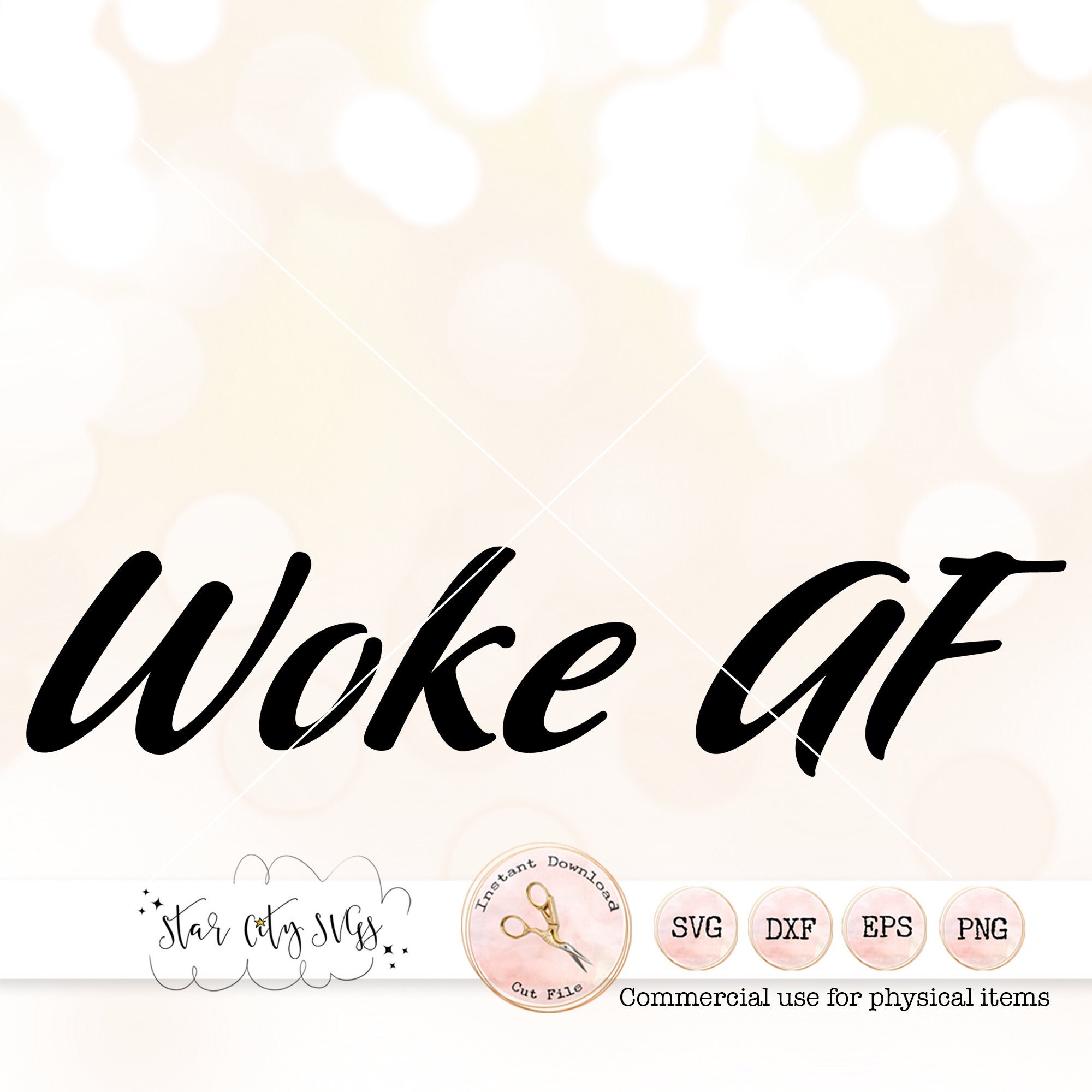 Woke AF Svg Woke AF Svg for Shirt Funny Woke AF Svg I'm - Etsy