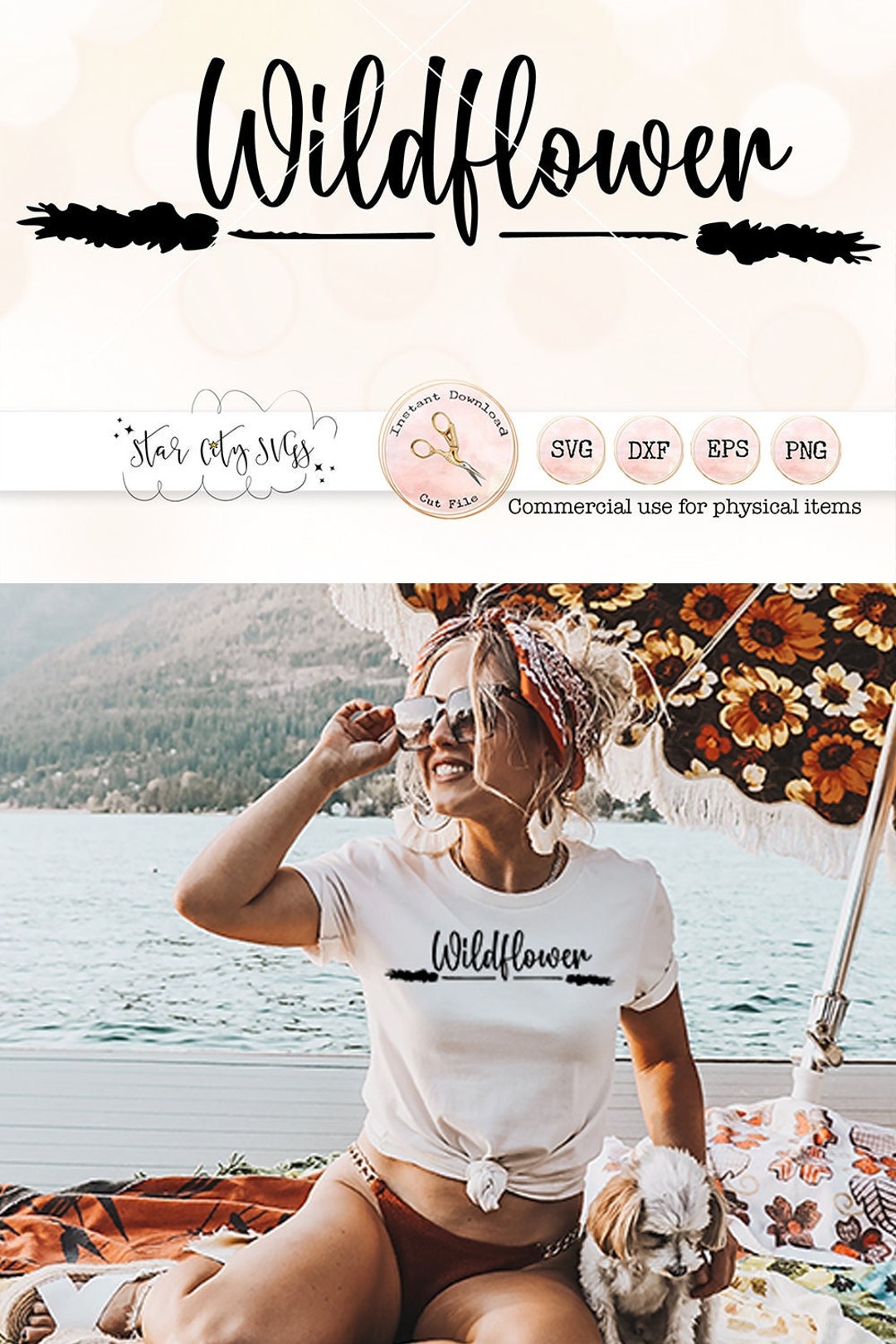 Wildflower SVG Wildflowers Svg for Shirts Farmhouse Svg - Etsy