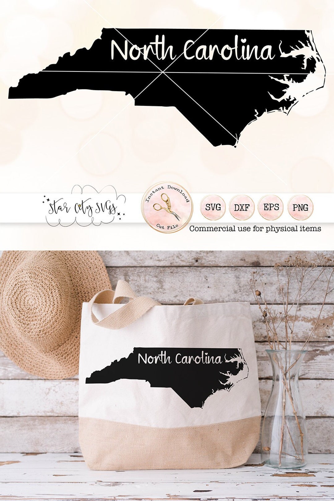 North Carolina State Outline SVG, North Carolina Map Svg Png, NC Svg - Etsy