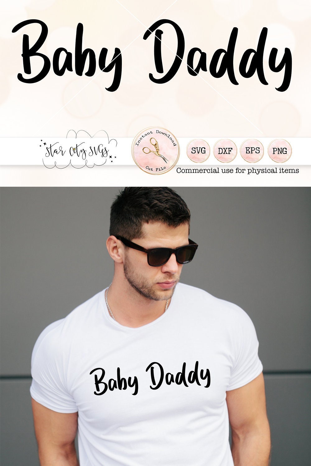 Baby Daddy SVG, Funny Dad Svg, Baby Daddy Gifts, Baby Daddy Shirt Svg ...