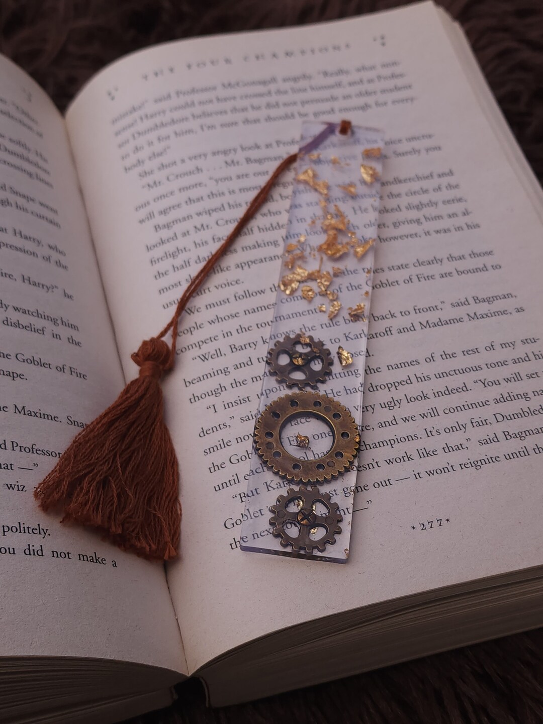 Handmade Resin Bookmark Gear up for a Good Time Steam Punk - Etsy