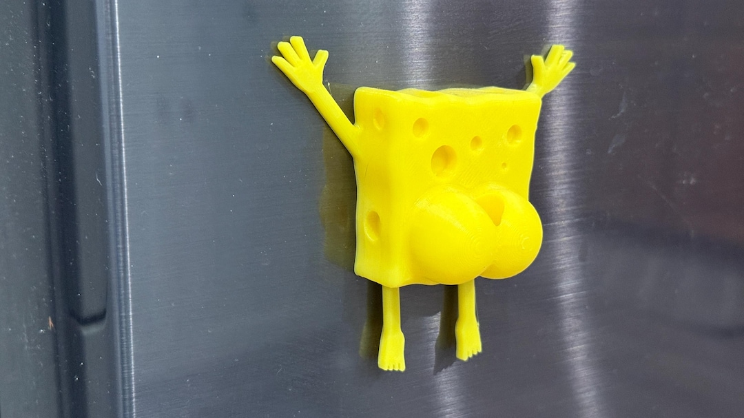 3D Printed Sponge Fridge Magnet | Funny Dangling Legs Decor - Etsy