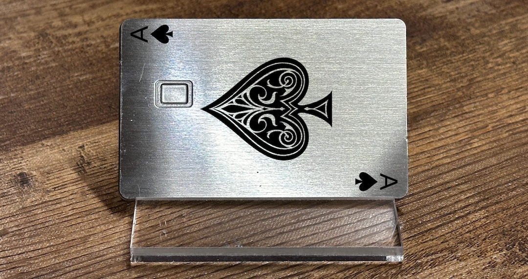 Custom Metal Credit Card, Laser Etched Debit Card, Heavy Weight and ...