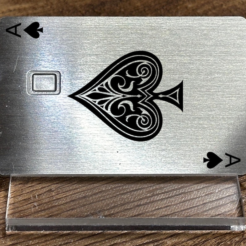 Laser Engraved Debit Card - Etsy
