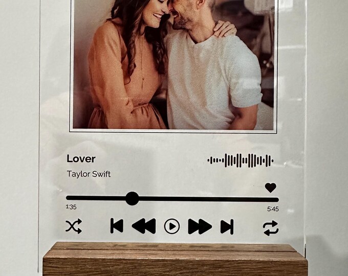 Personalized Photo Song Acrylic Plaque Decor, Christmas Gift ...