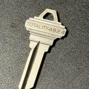 Custom Engraved Key Blank – Personalized Key Tag - Etsy