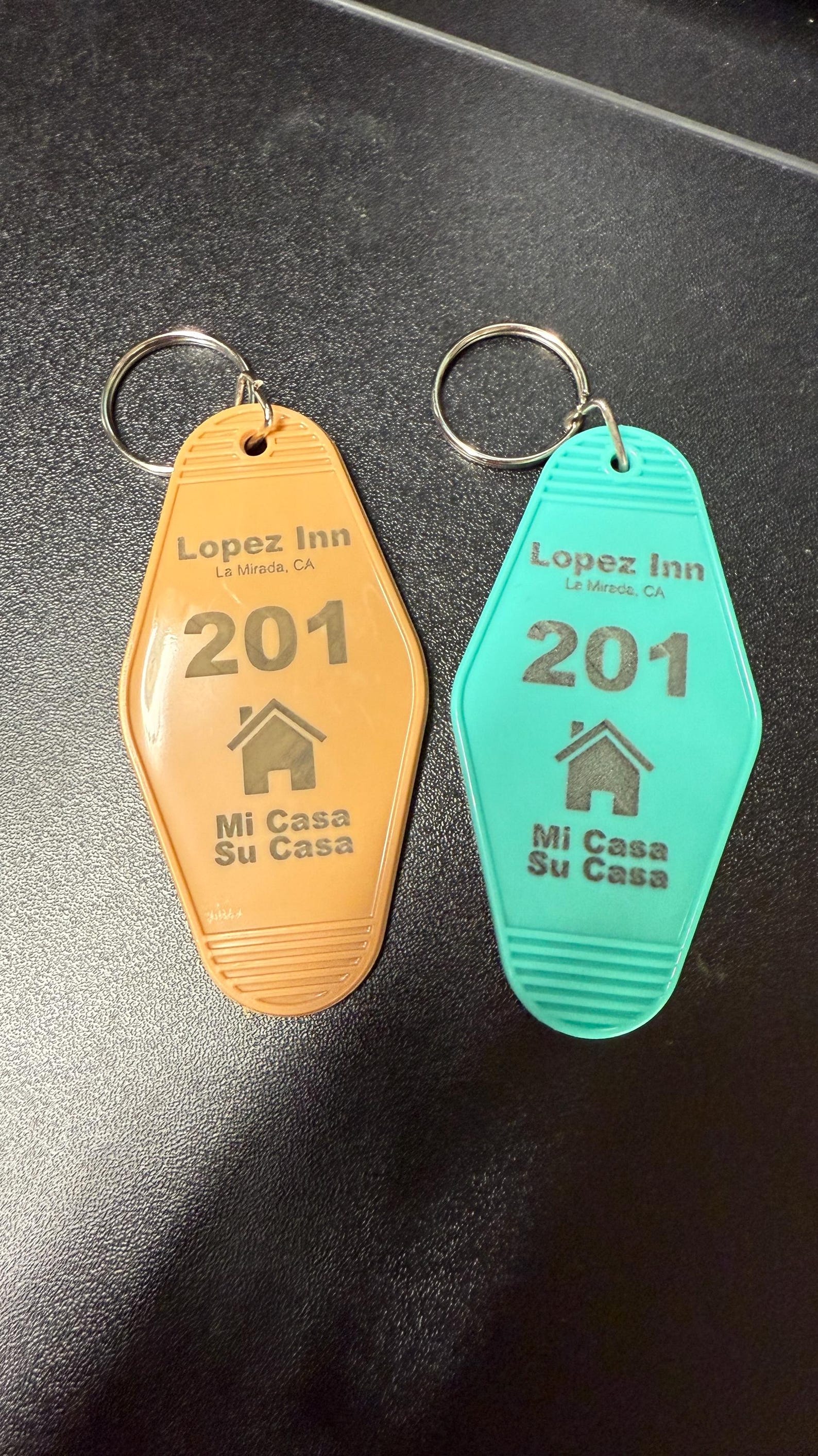 Motel Key Tag Retro Custom Fob Logo/design Tag Personalized Laser ...