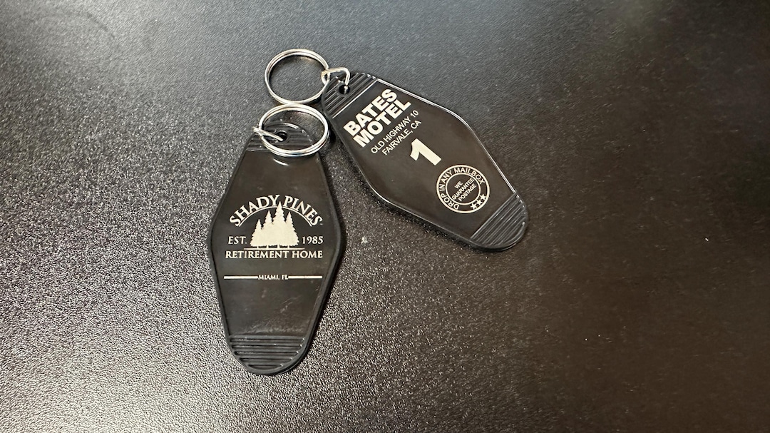 Retro Motel Key Custom Fob Logo/design Tag Personalized Laser Engraved ...