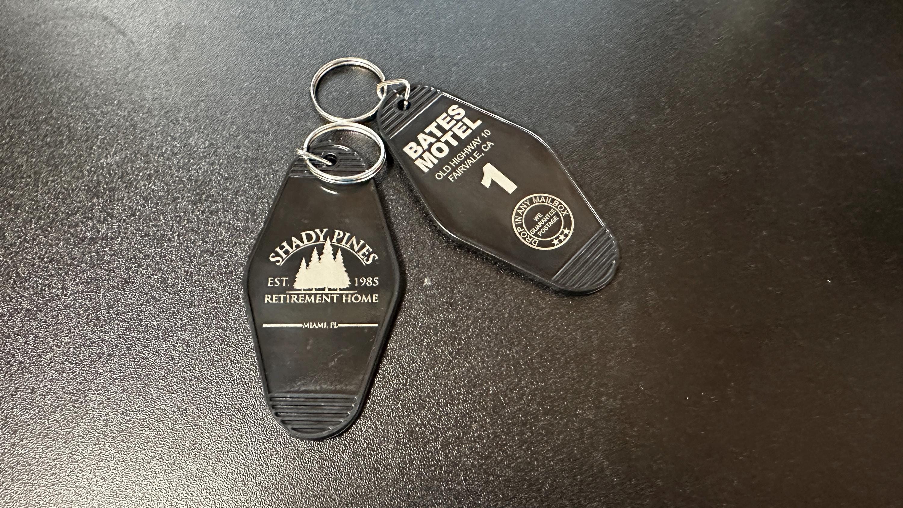 Retro Motel Key Custom Fob Logo/design Tag Personalized Laser Engraved ...