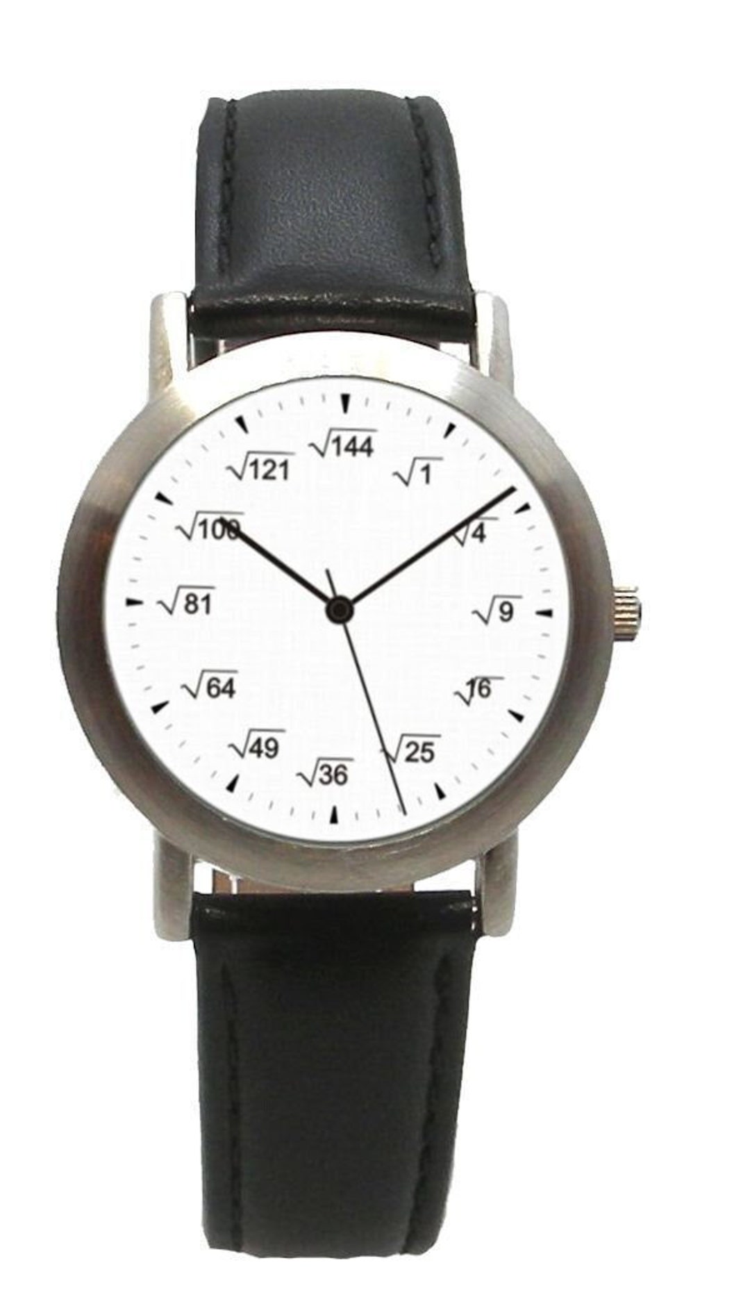 Math Dial Unisex Medium Size Watch Shows Square Root Equations on the ...