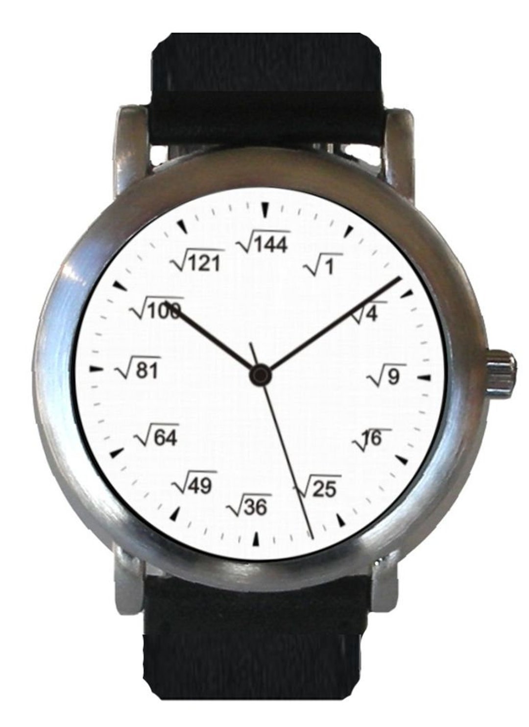 Math Dial Unisex Medium Size Watch Shows Square Root Equations on the ...