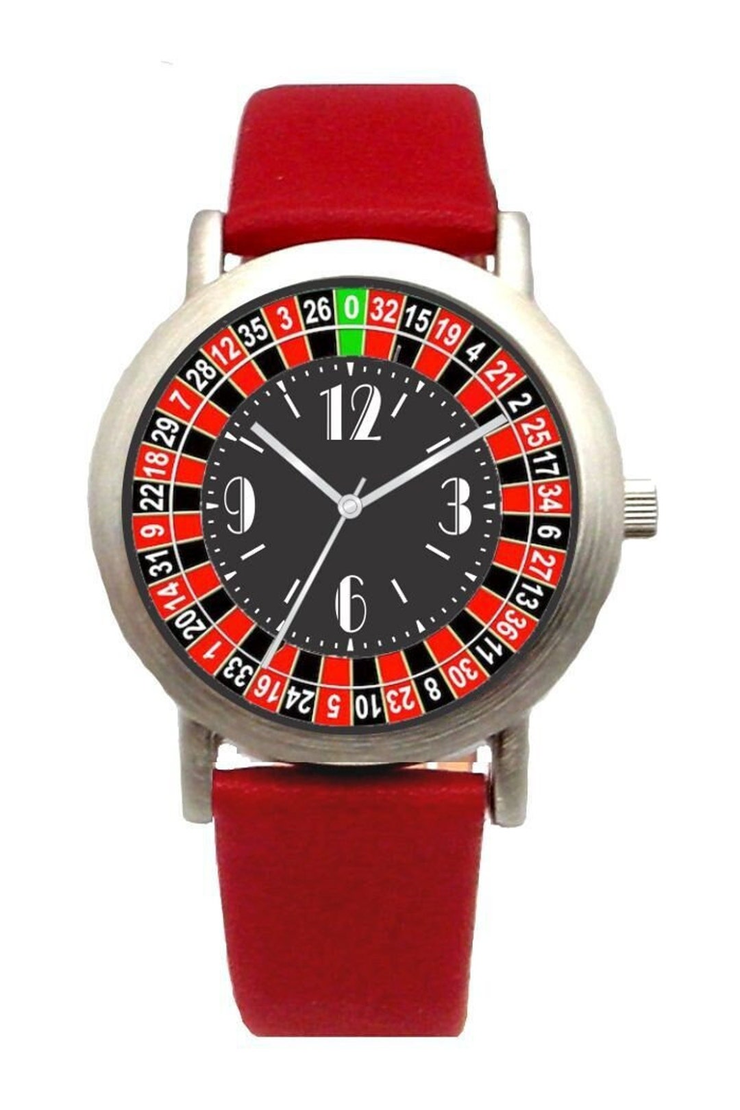 A Roulette Wheel Shows the Time on the 36mm 1 3/8 Unisex Size Watch ...