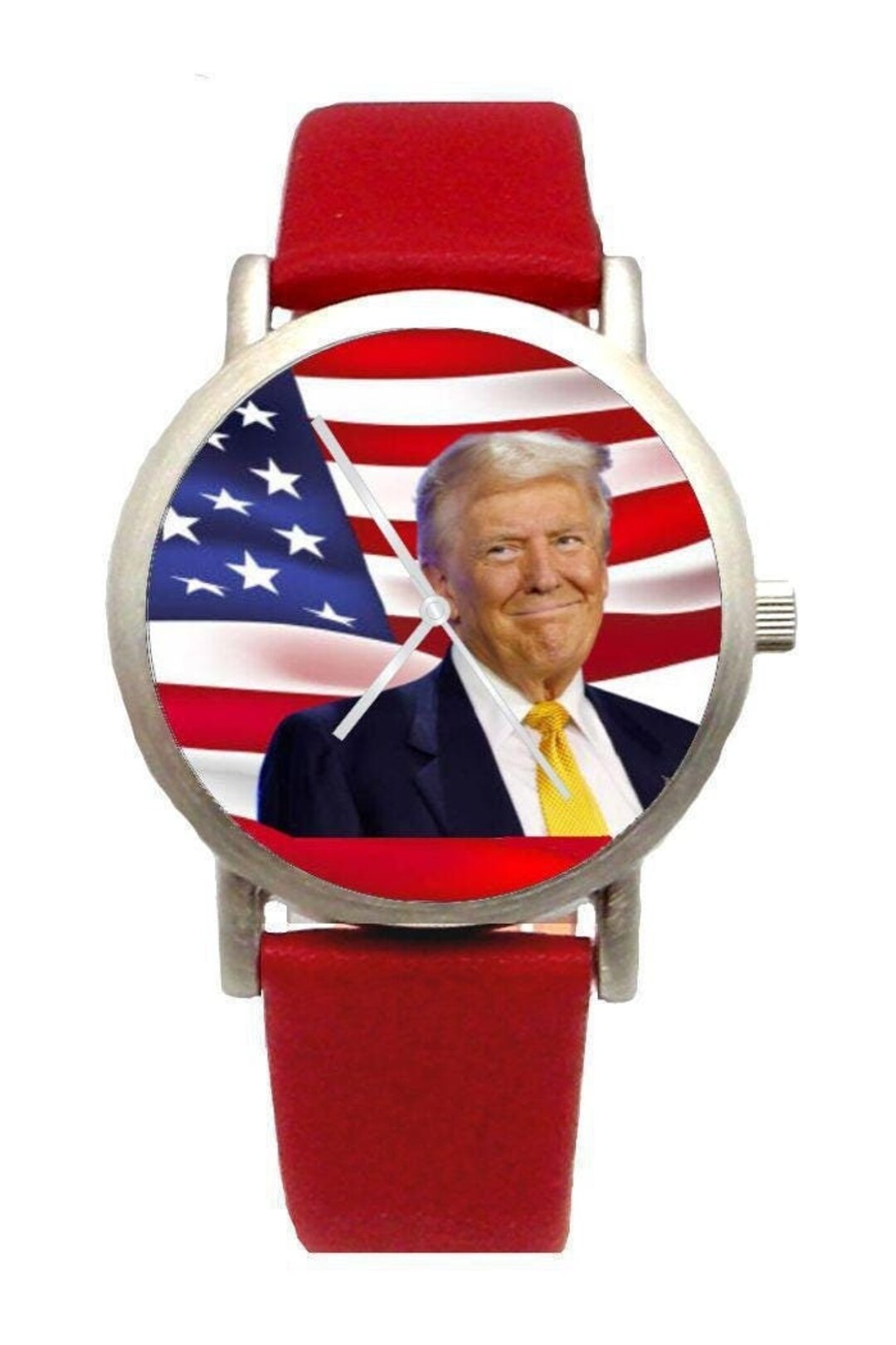 Donald J. Trump mr. President on the Dial of the Brushed Chrome Medium ...