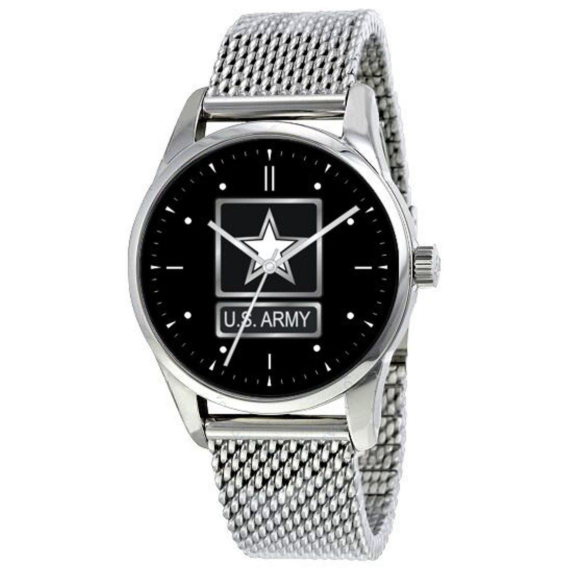 U.S. Army Emblem Classic Watch With Large Polished Chrome Case - Etsy