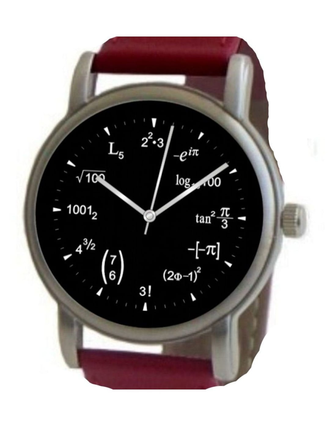 Math Dial Unisex Medium Size Watch Shows Physics Equations on - Etsy