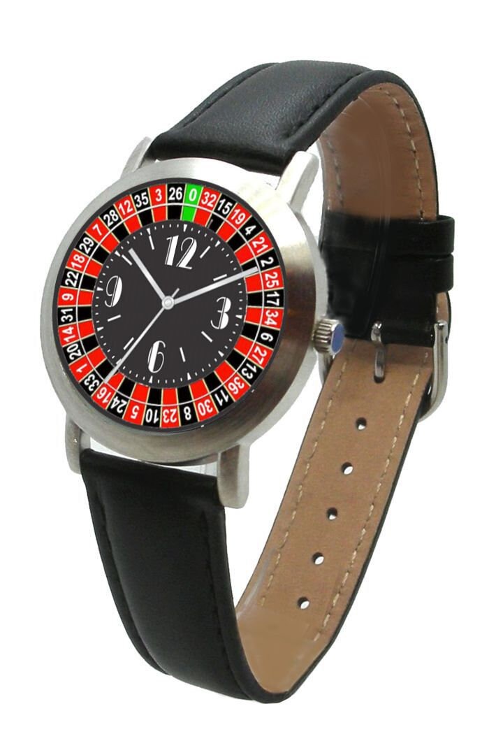 A Roulette Wheel Shows the Time on the 36mm 1 3/8 Unisex Size Watch ...