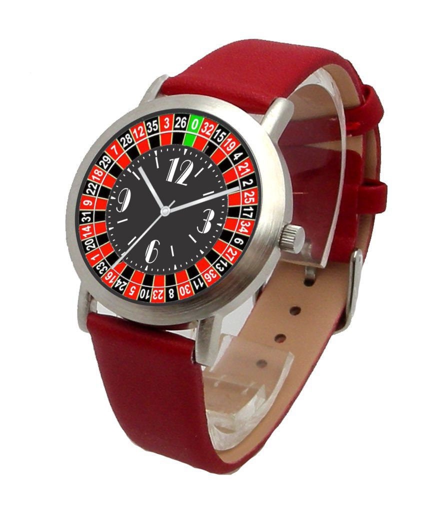 A Roulette Wheel Shows the Time on the 36mm 1 3/8 Unisex Size Watch ...