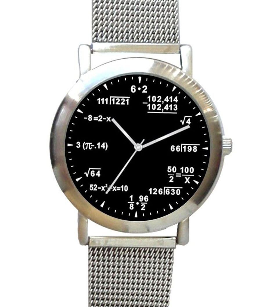 Math Dial Unisex Watch Shows Physics Equations on the Black - Etsy UK