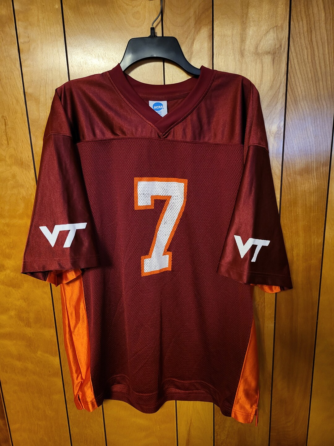 Virginia Tech Football Jersey Adult XL Maroon 7 Michael Vick NCAA ...