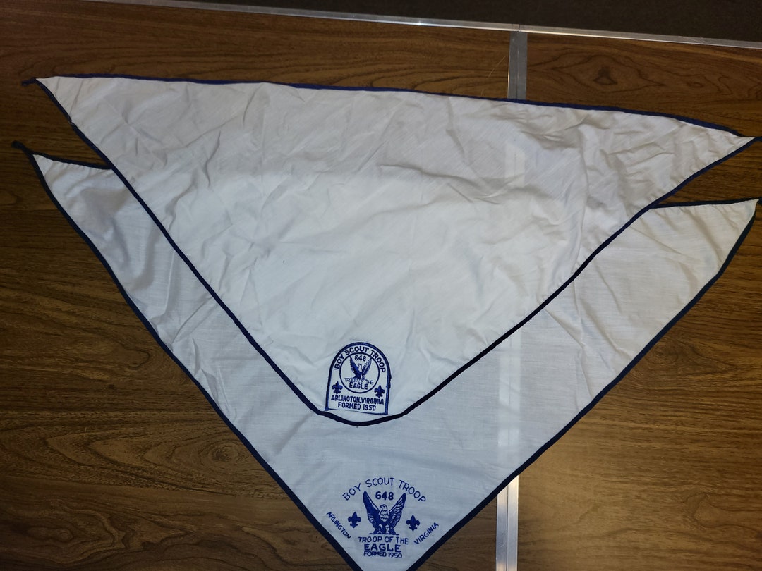 Vintage Boy Scouts Eagle Scout Handkerchief Neckerchief LOT X 2 ...