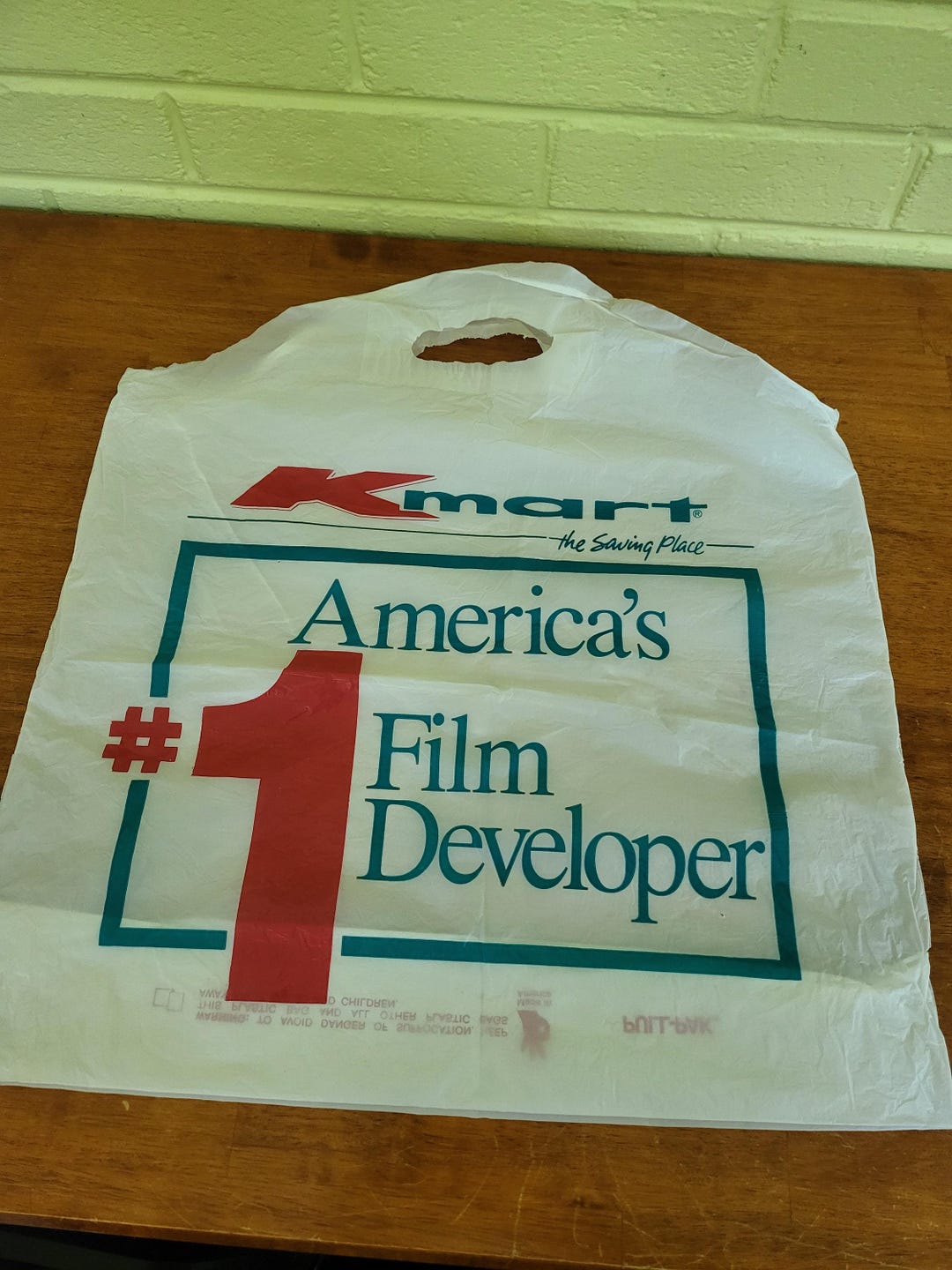 Vintage Kmart Plastic Shopping Bag America's #1 Film Developer 14x17 ...