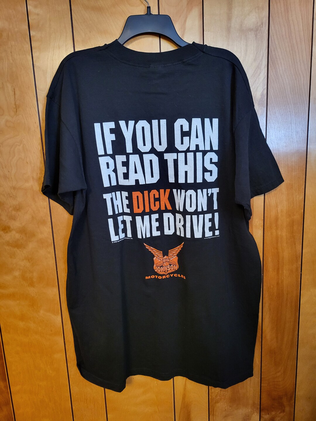 Vintage Big Johnson Motorcycles Shirt 2XL XXL Black 1998 If You Can Read This D3 - Etsy