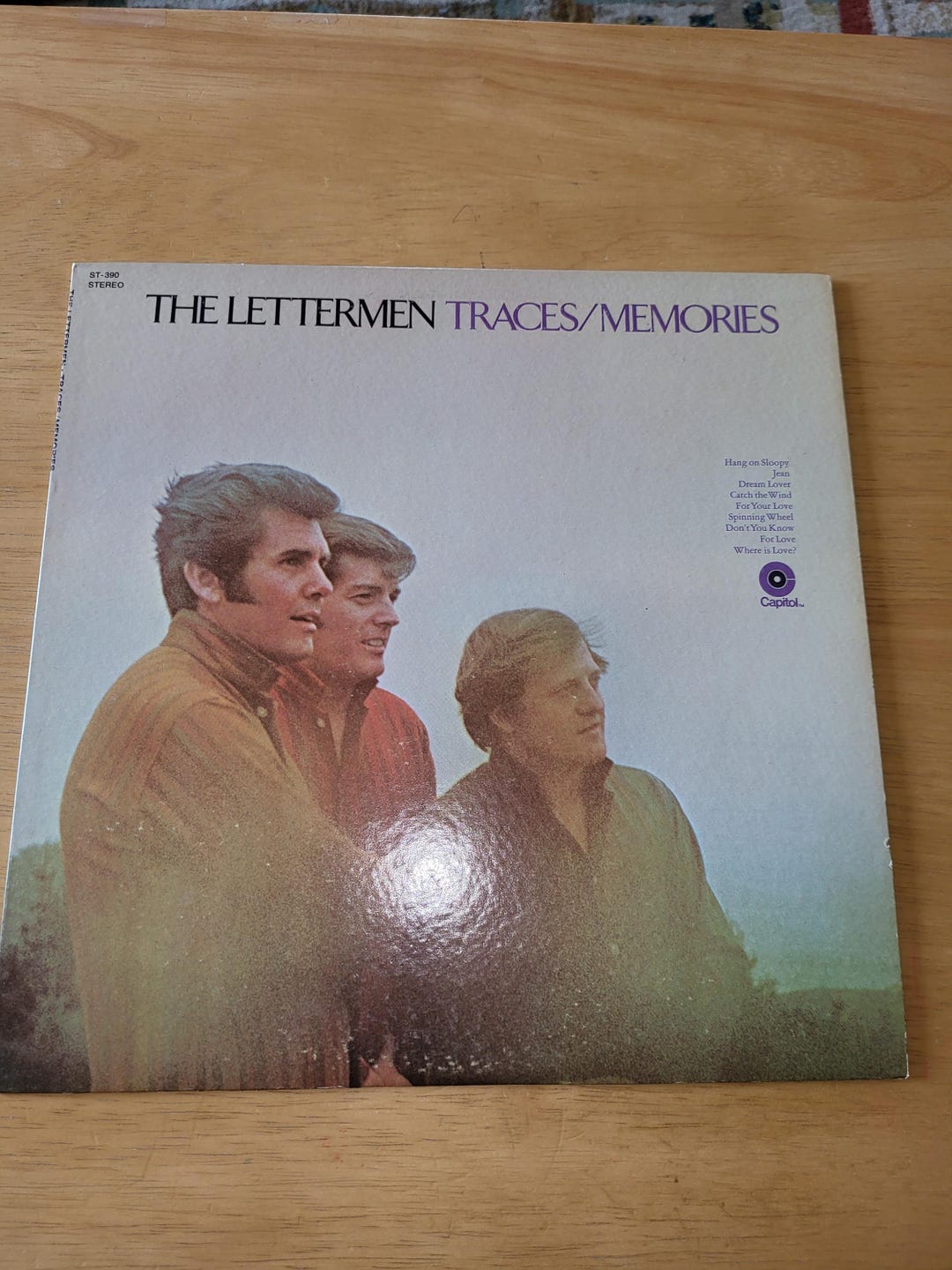 The Lettermen Traces Memories LP 1969 Vinyl Capitol Records ST-390 Pop ...