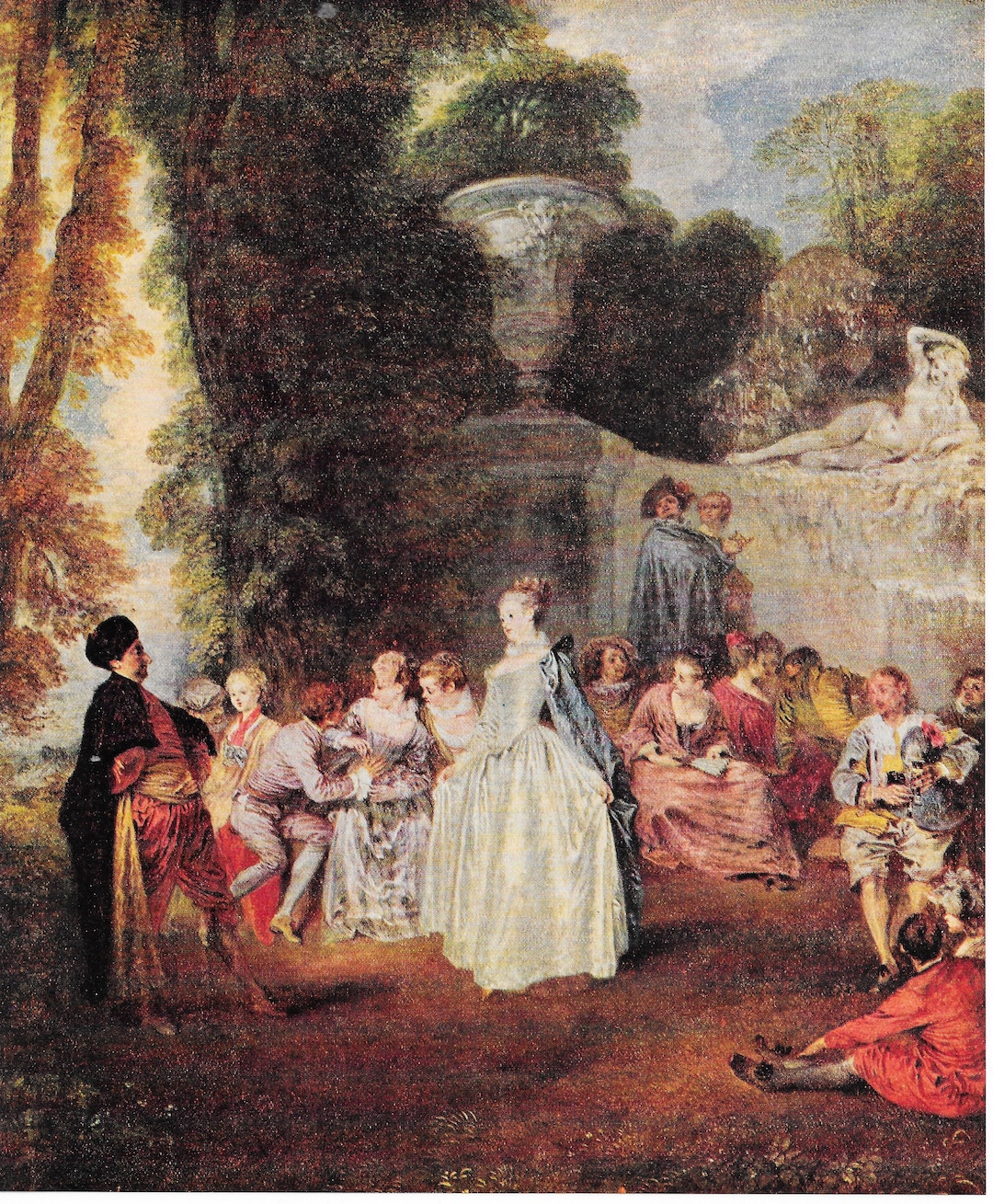 Fete Champetre by Watteau Vintage Print 1939 Art Print 7 X 8.5'' - Etsy