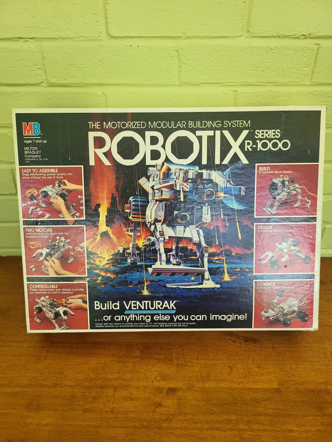 Vintage 1985 ROBOTIX Series R-1000 VENTURAK Milton Bradley Motorized ...