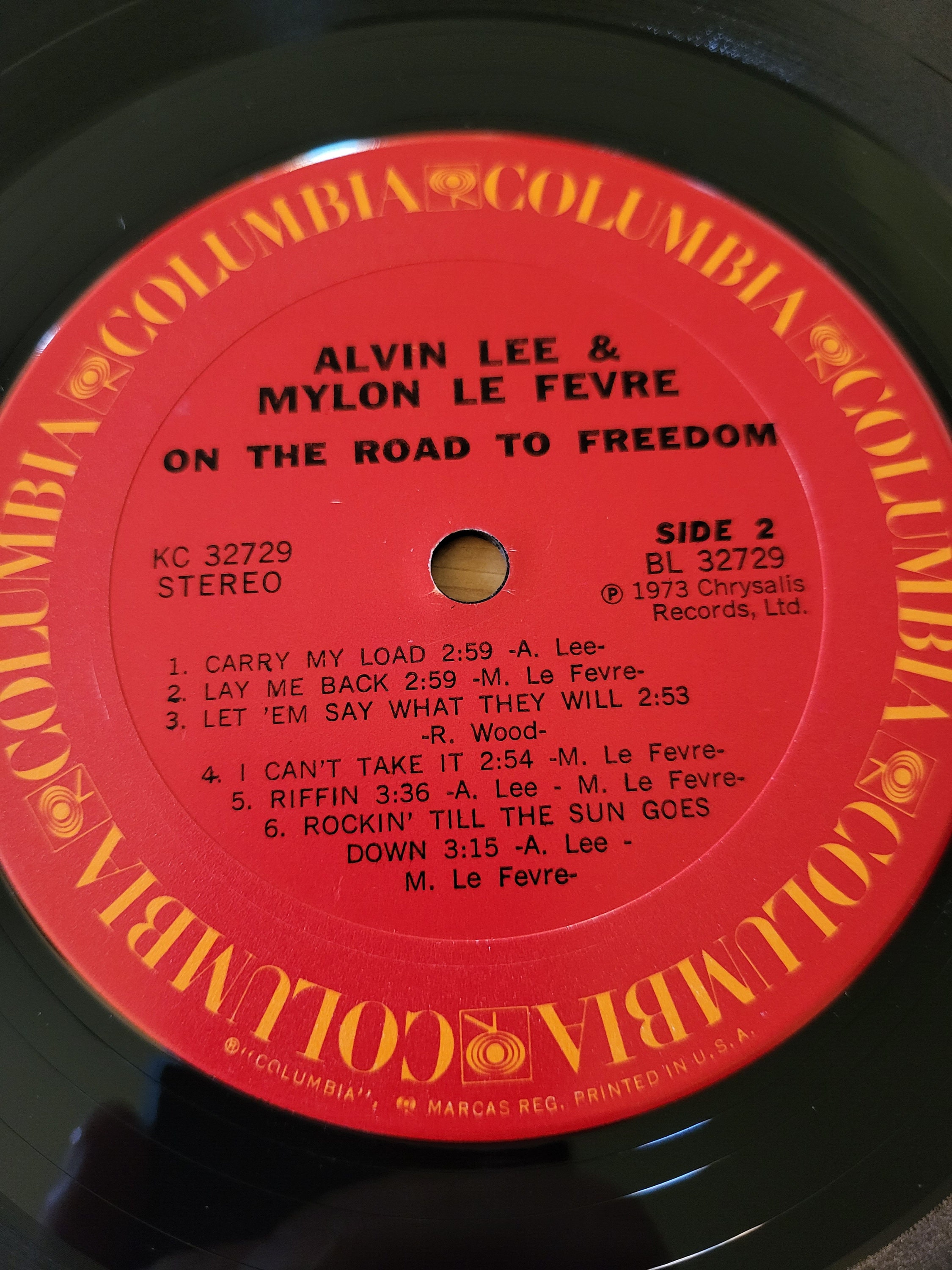 Alvin Lee Mylon Lefevre on the Road to Freedom LP 1973 Columbia KC ...