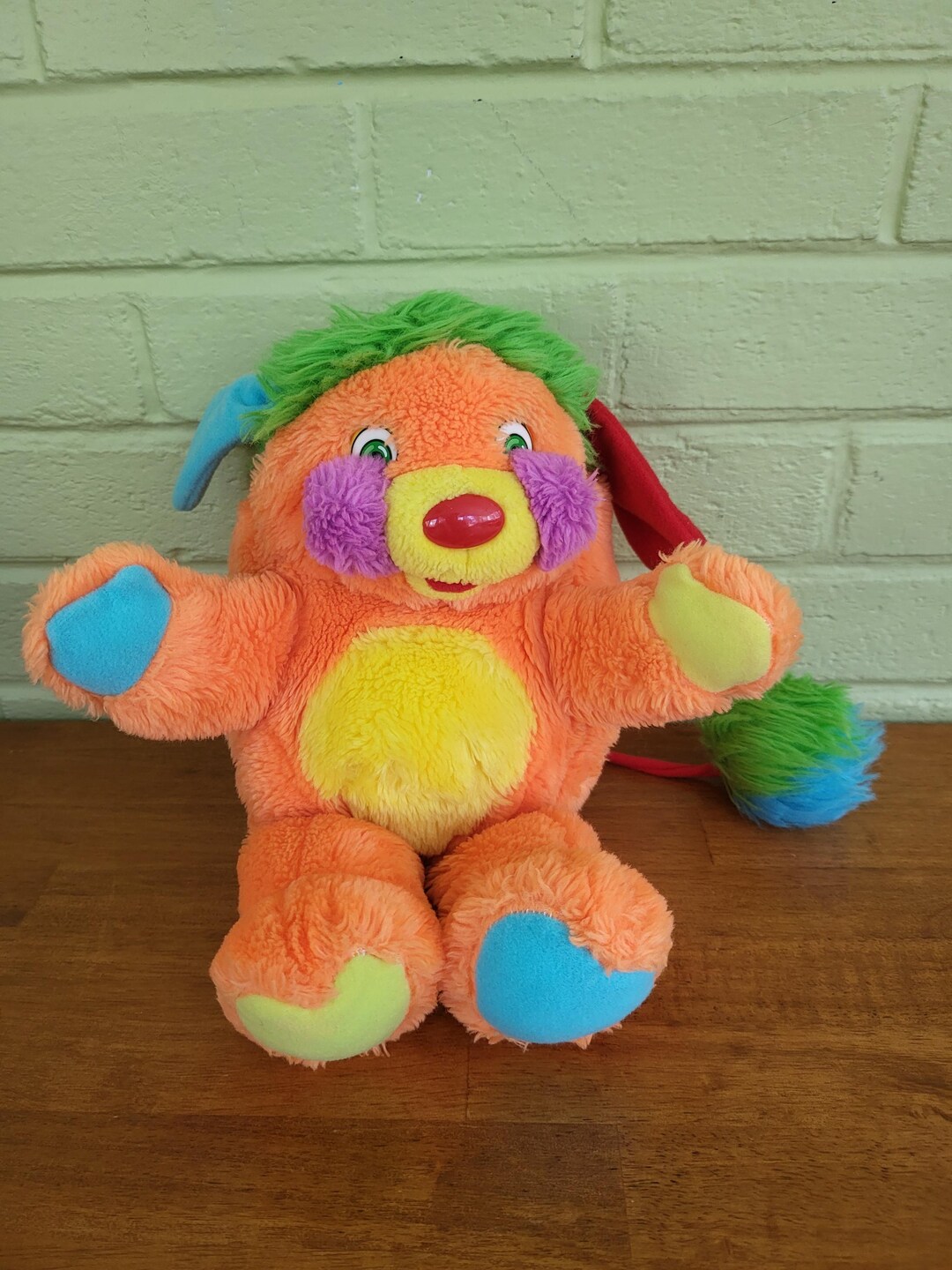 Vintage 1986 Popples Puzzle Orange Plush Mattel 12 Stuffed 80s Cartoon ...