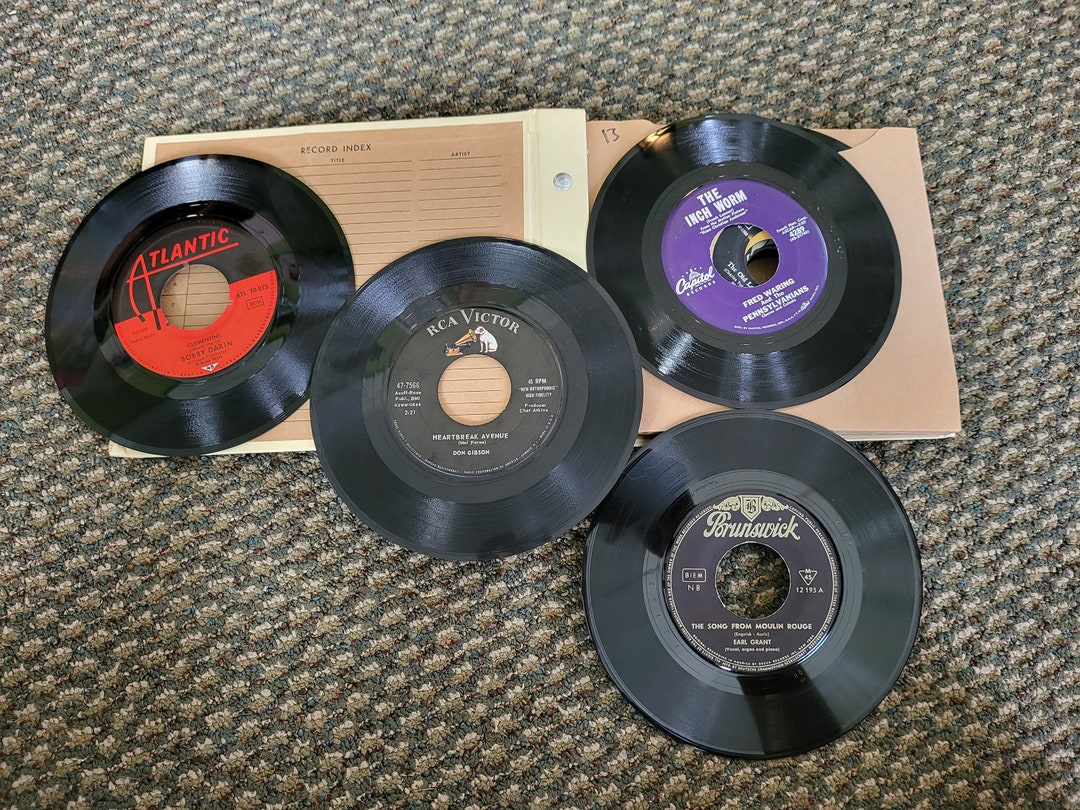 Vintage 1960s Pop Music 45 Vinyl Record LOT X13 Earl Grant Bobby Darin ...