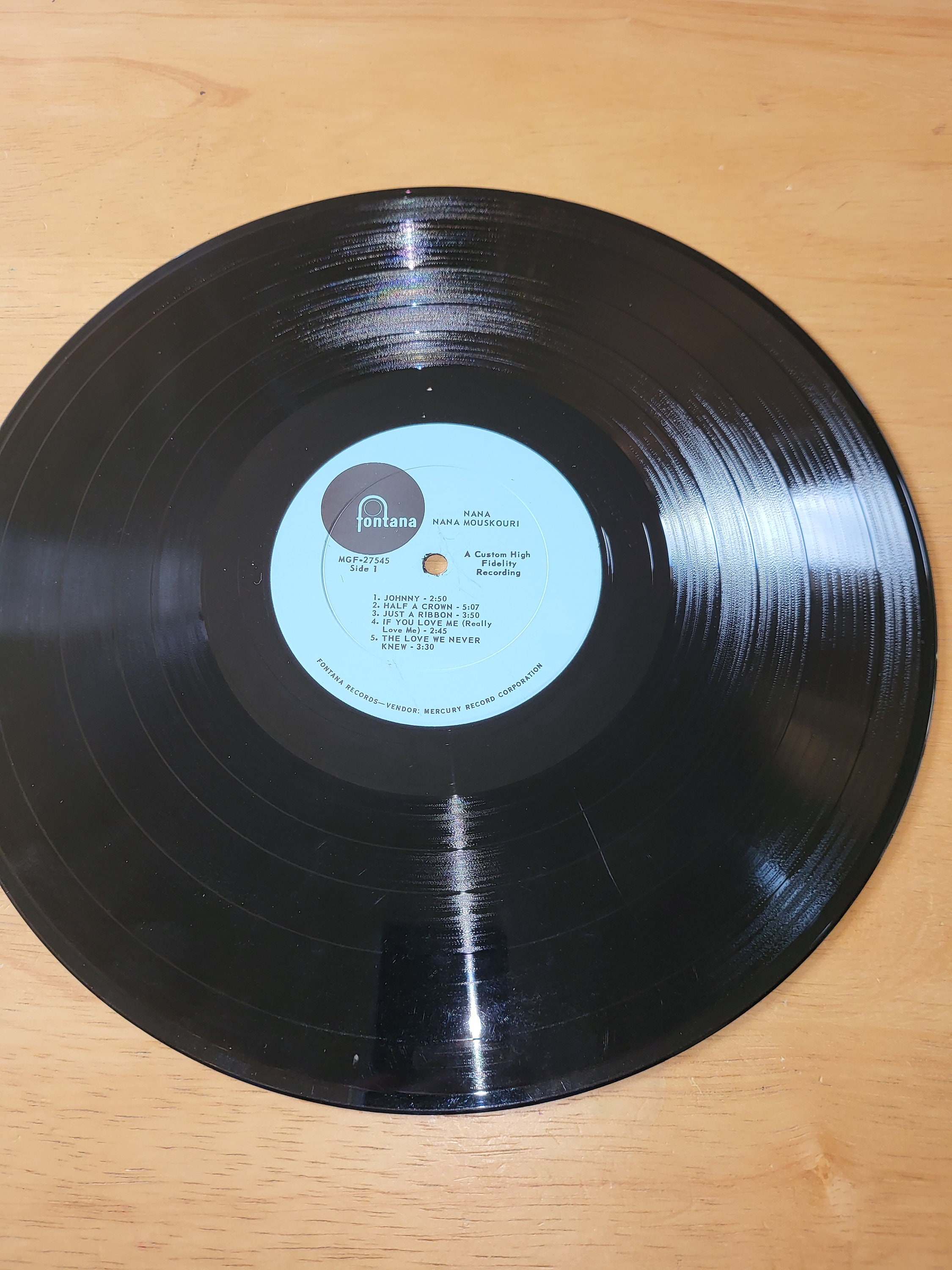 Nana Mouskouri Nana Sings LP 1965 Fontana MGF 27545 Mono Pop Vinyl ...