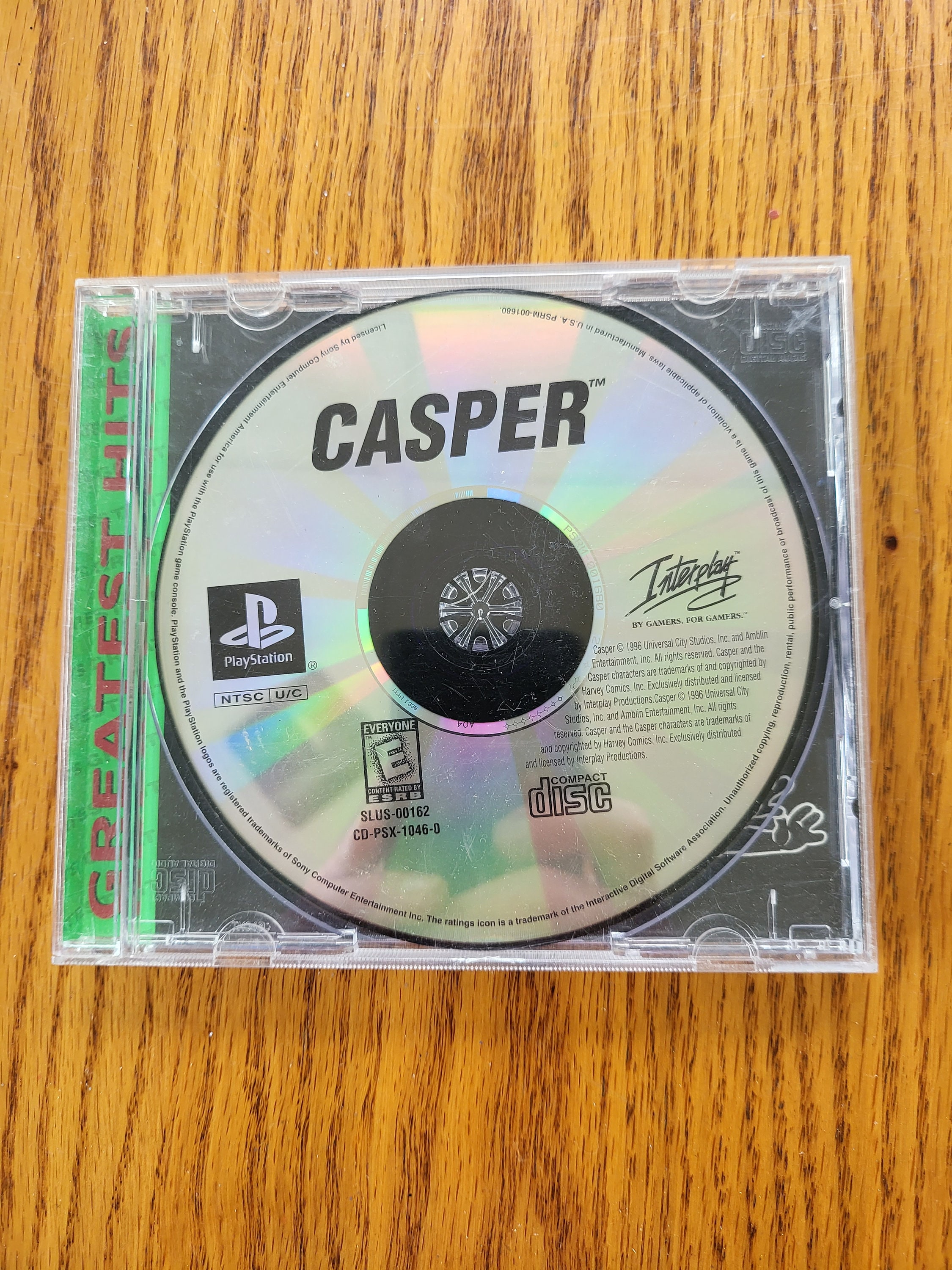 Casper 1996 Playstation Game