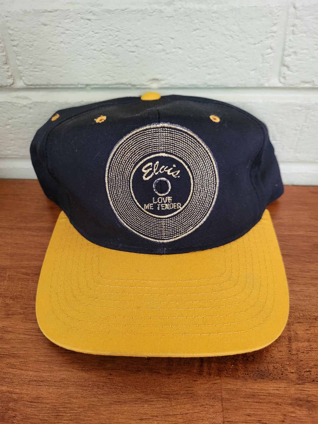 Vintage Elvis Presley Hat Cap Love Me Tender Gold Record Snapback ...
