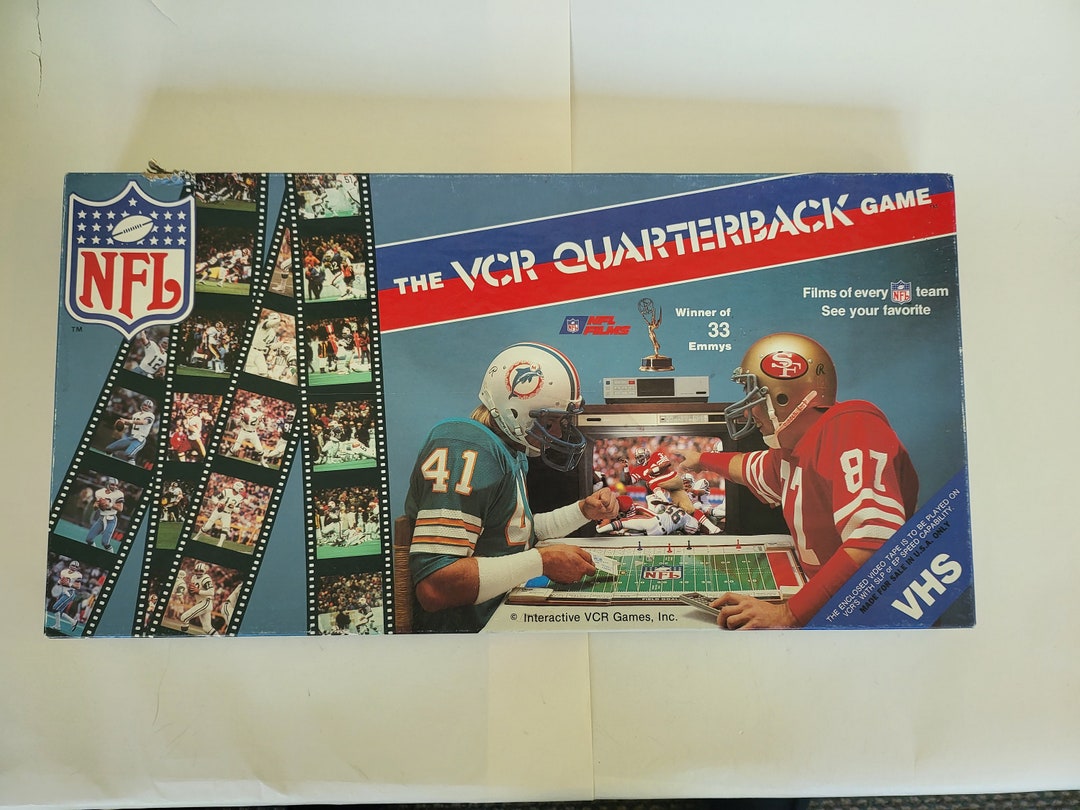 The VCR Quarterback Game NFL 1986 in Excellent Condition Complete Game ...