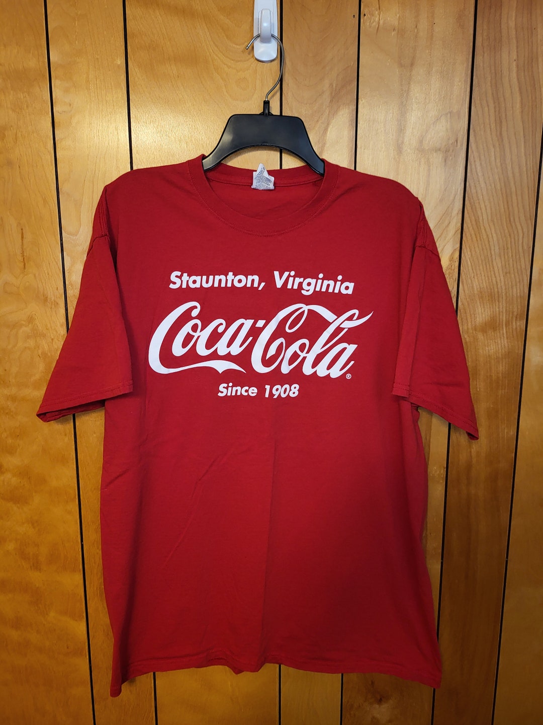 Vintage Coca Cola Coke Shirt EXTRA LARGE Red Staunton Virginia - Etsy