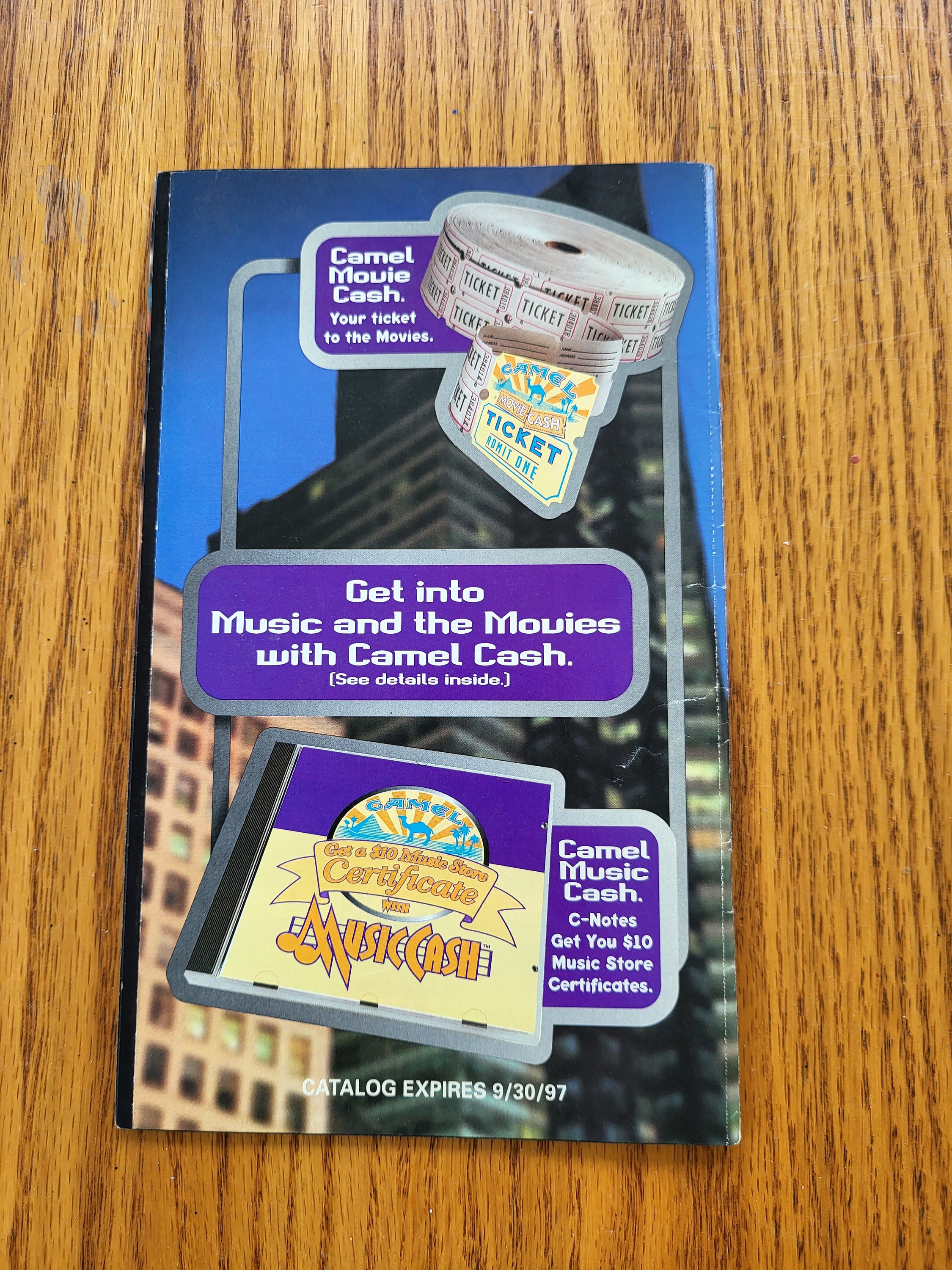 1996 Camel Cash Metro Active Catalog Advertisement Tobacco Joe Camel ...