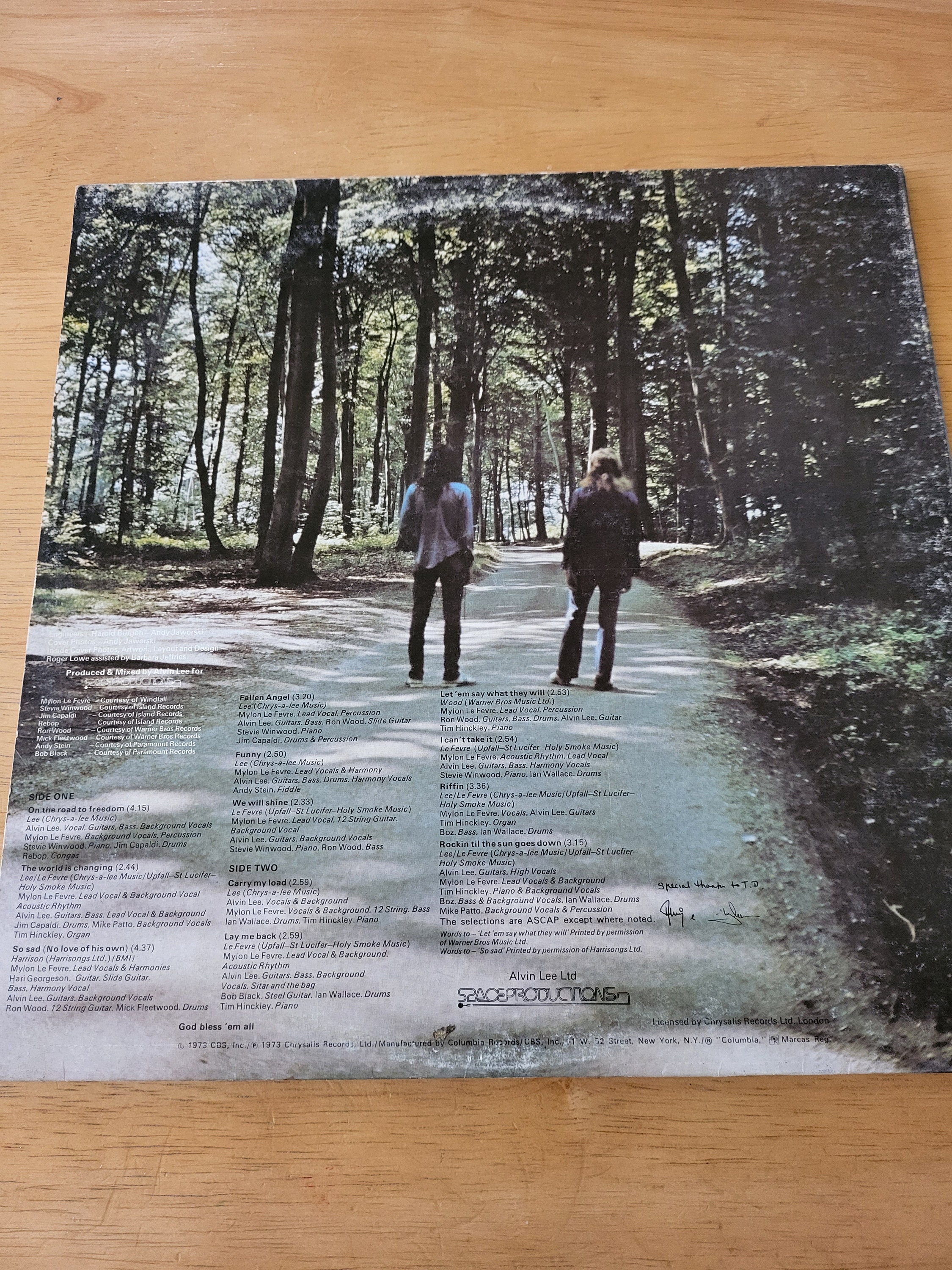 Alvin Lee Mylon Lefevre on the Road to Freedom LP 1973 Columbia KC ...
