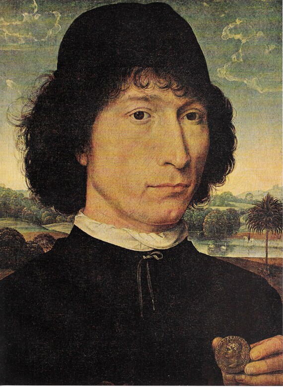 Portrait of Niccolo Spinelli by Memling Vintage Print 1939 7 X - Etsy
