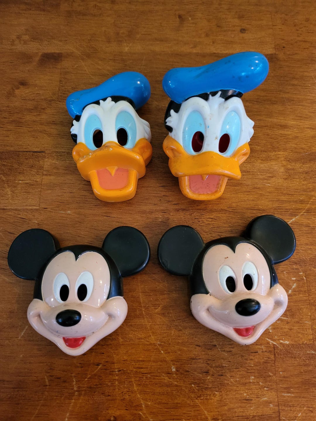 Mickey Mouse & Donald Duck Light-up Fun Face Flashlight Lot of 4 ...