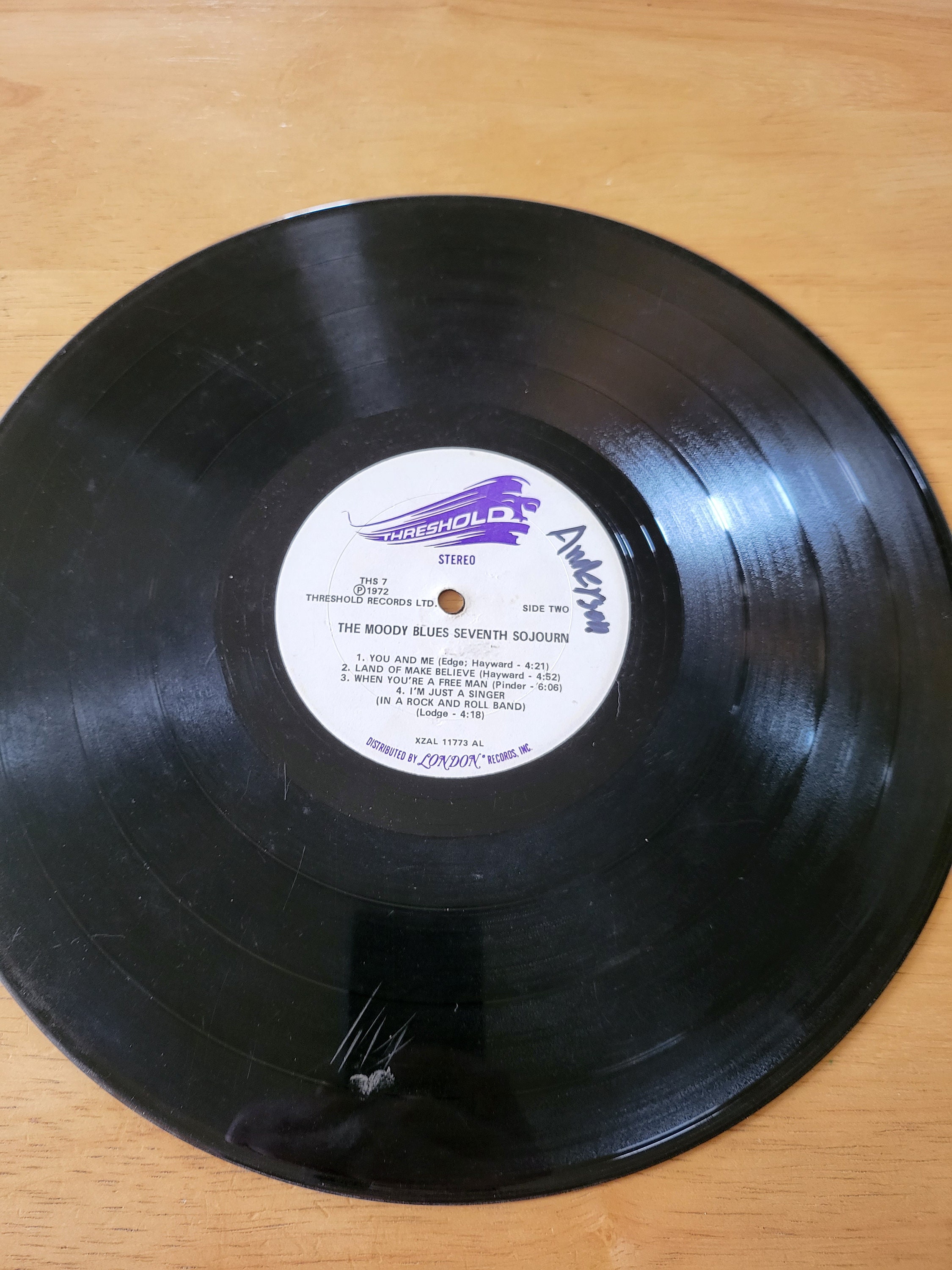 The Moody Blues Seventh Sojourn LP 1972 Threshold THS 7 Vinyl Record ...