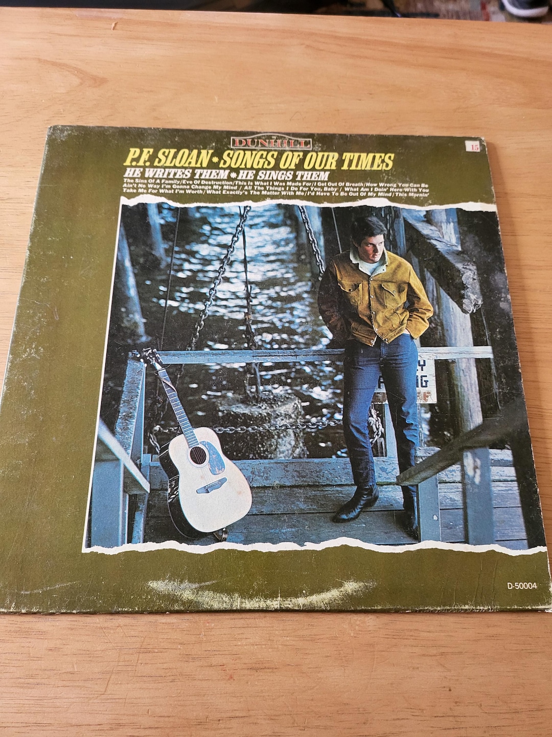 P.F. Sloan Songs of Our Times Vinyl LP 1965 Dunhill Records D-50004 LPA ...
