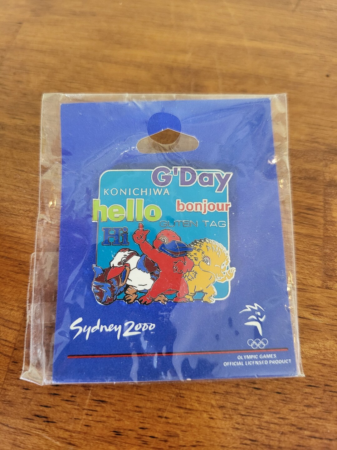 Sydney 2000 Olympic Pin Mascots Pin G'DAY Hello Hi Guten Tag Konichiwa ...
