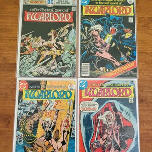 The Warlord DC Comics Lot 4 Books #1, 6, 7, 9 All KEYS Newsstand Bronze ...